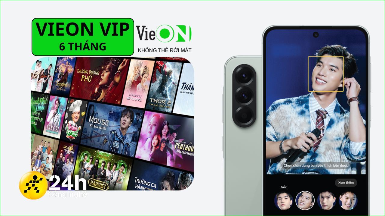 Ưu đãi đặc biệt 6 tháng dịch vụ VieON VIP cho người sở hữu Galaxy A36 và A56